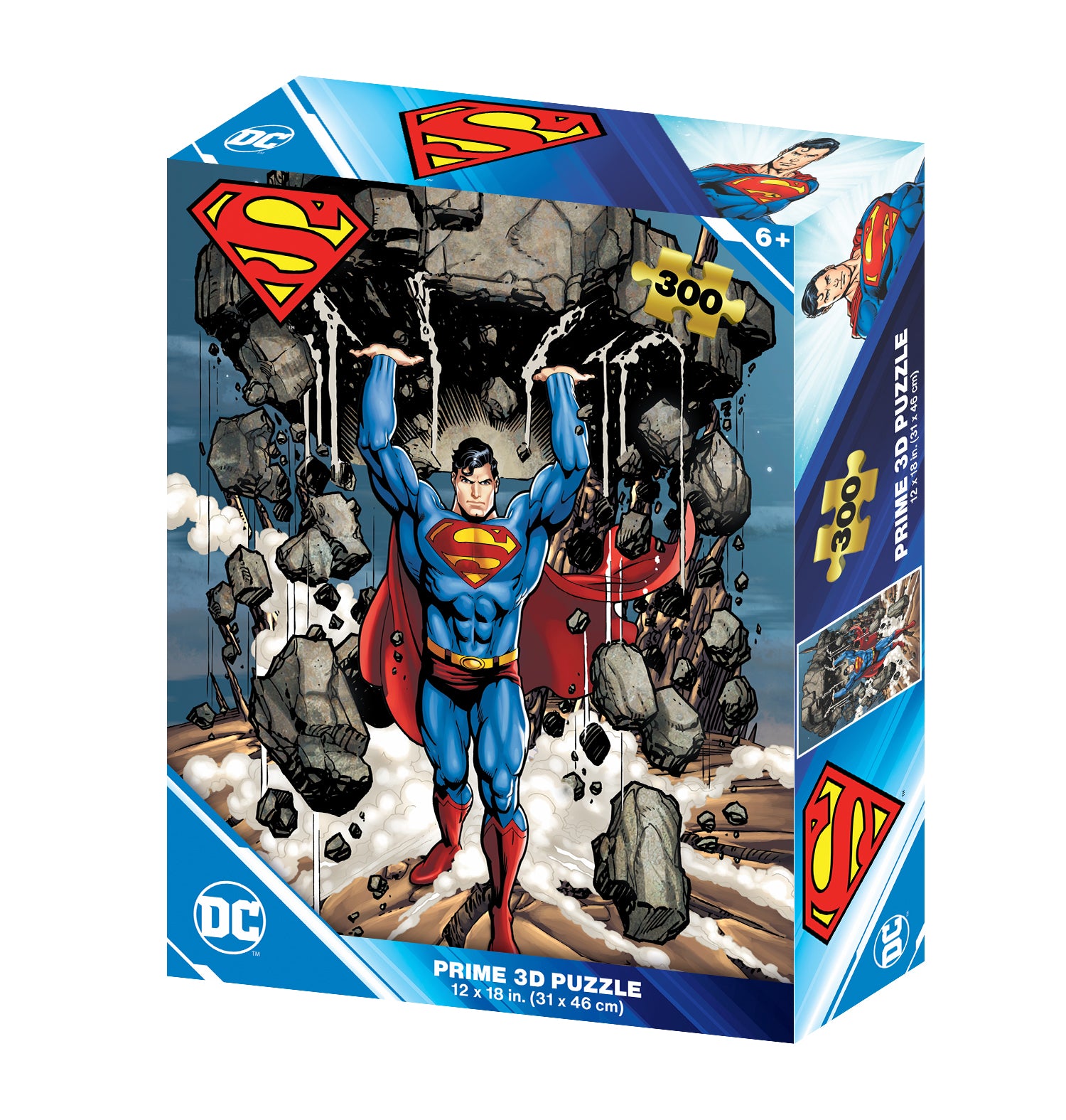 Prime 3D DC Comics Superman Super Strength 300 Piece Puzzle – John Adams